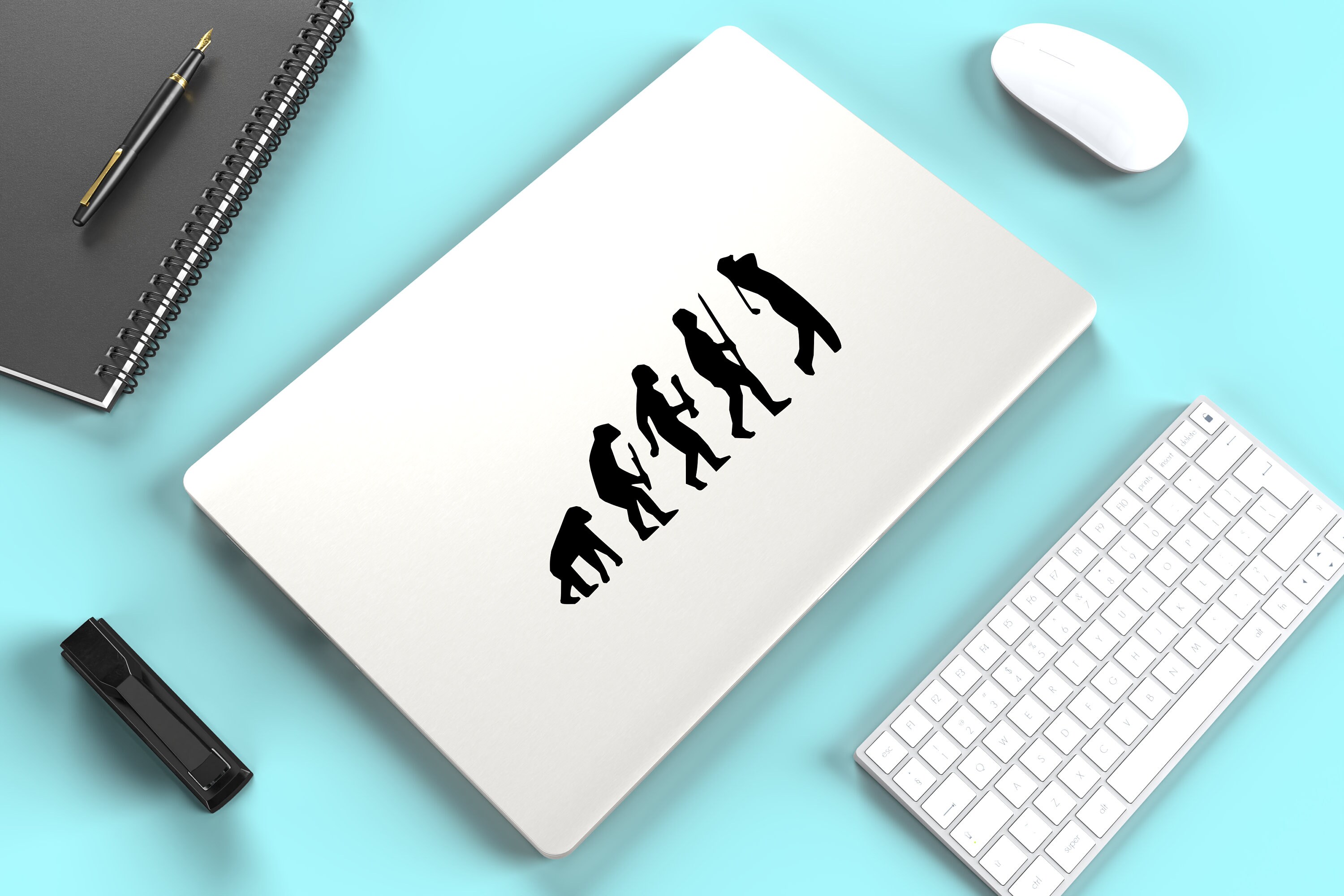 Golf Evolution Sticker. Car Vinyl Decal. Durable, Scratchproof, Water ...