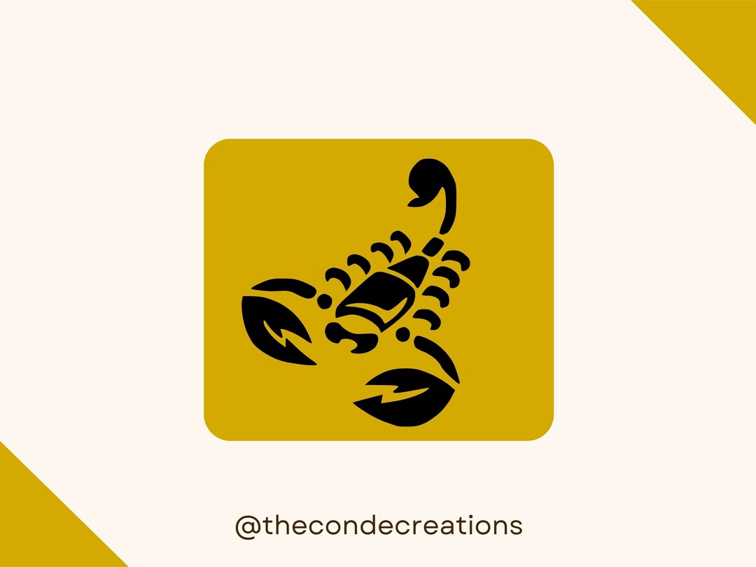 Scorpio Star Sign. Car Vinyl Decal. Durable, Scratchproof, Water ...