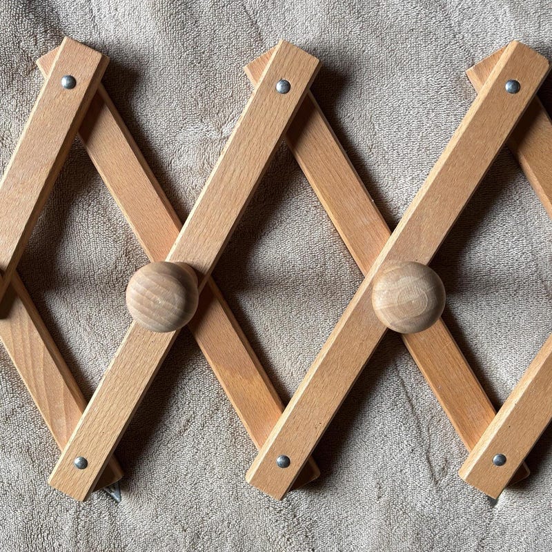 Accordion Wooden Hook - Etsy UK