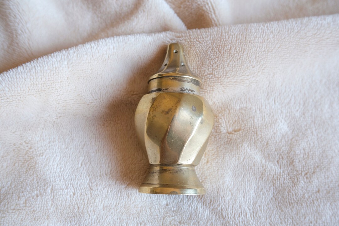 Antique Salt Shaker From 1960s Heavy Brass Vintage Kitchen Supplies ...