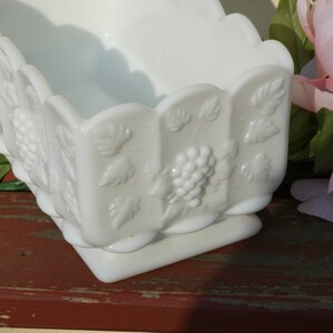 Planter Milk Glass Vintage Westmoreland Harvest Grape - Etsy