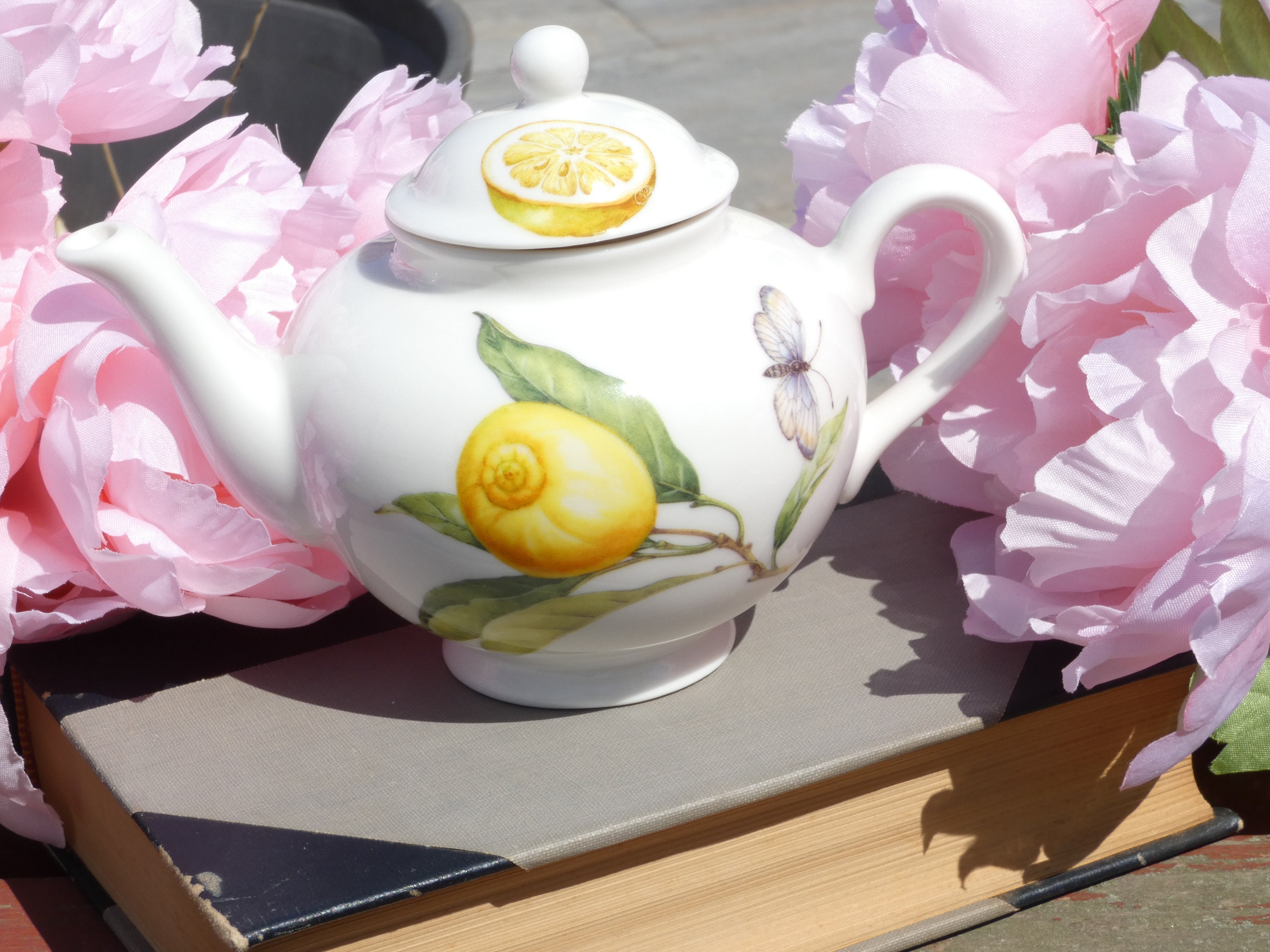 Nantucket Home Single Serve Porcelain Teapot - Etsy