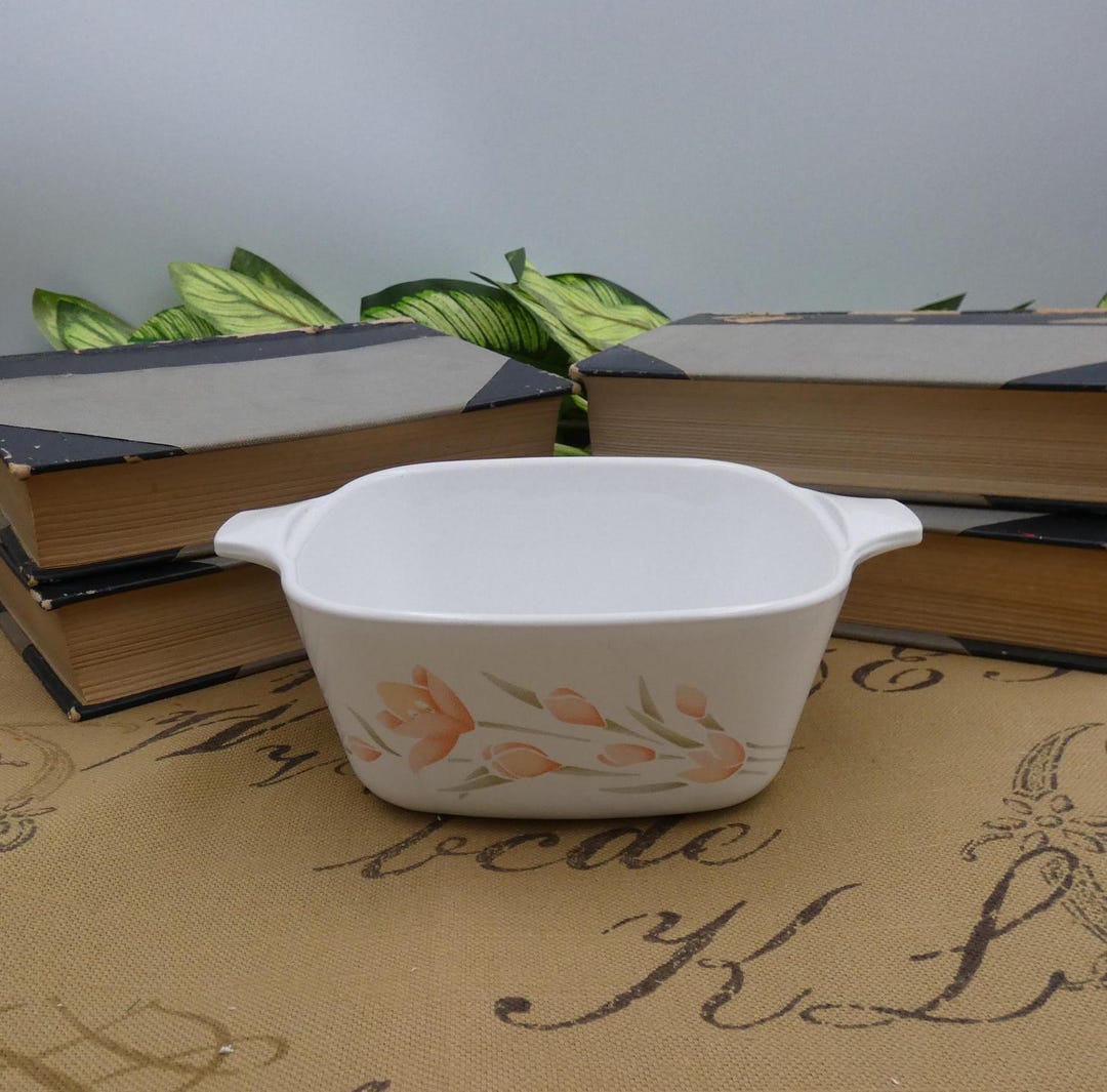 Corning Ware Peach Floral Petite Pan P-43-B - Etsy