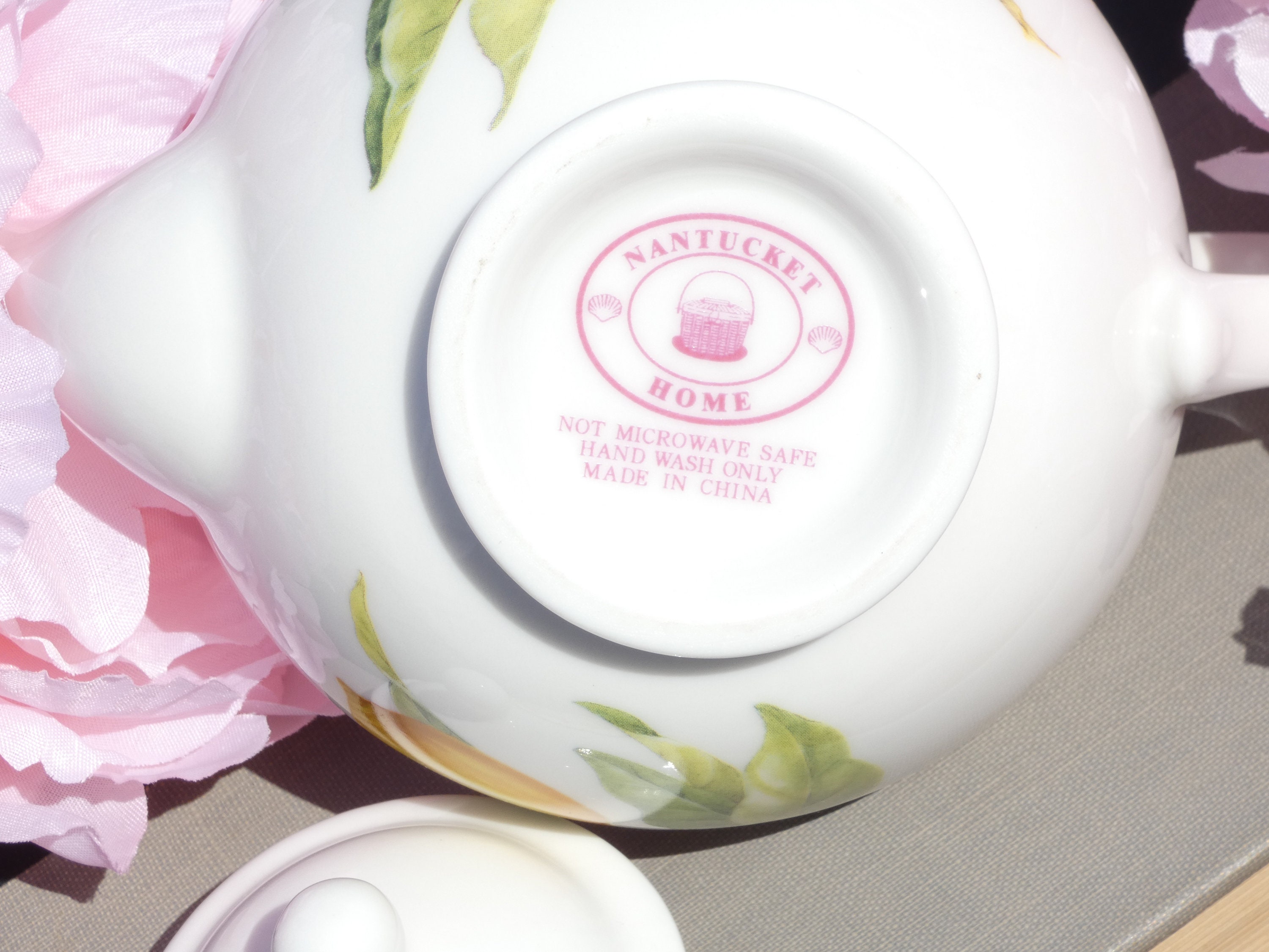 Nantucket Home Single Serve Porcelain Teapot - Etsy