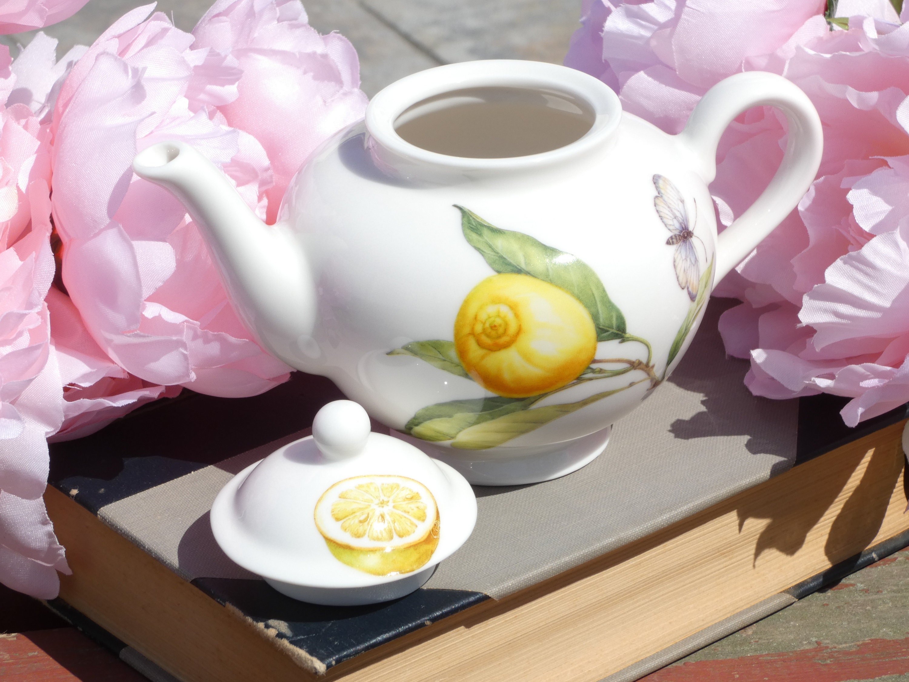 Nantucket Home Single Serve Porcelain Teapot - Etsy