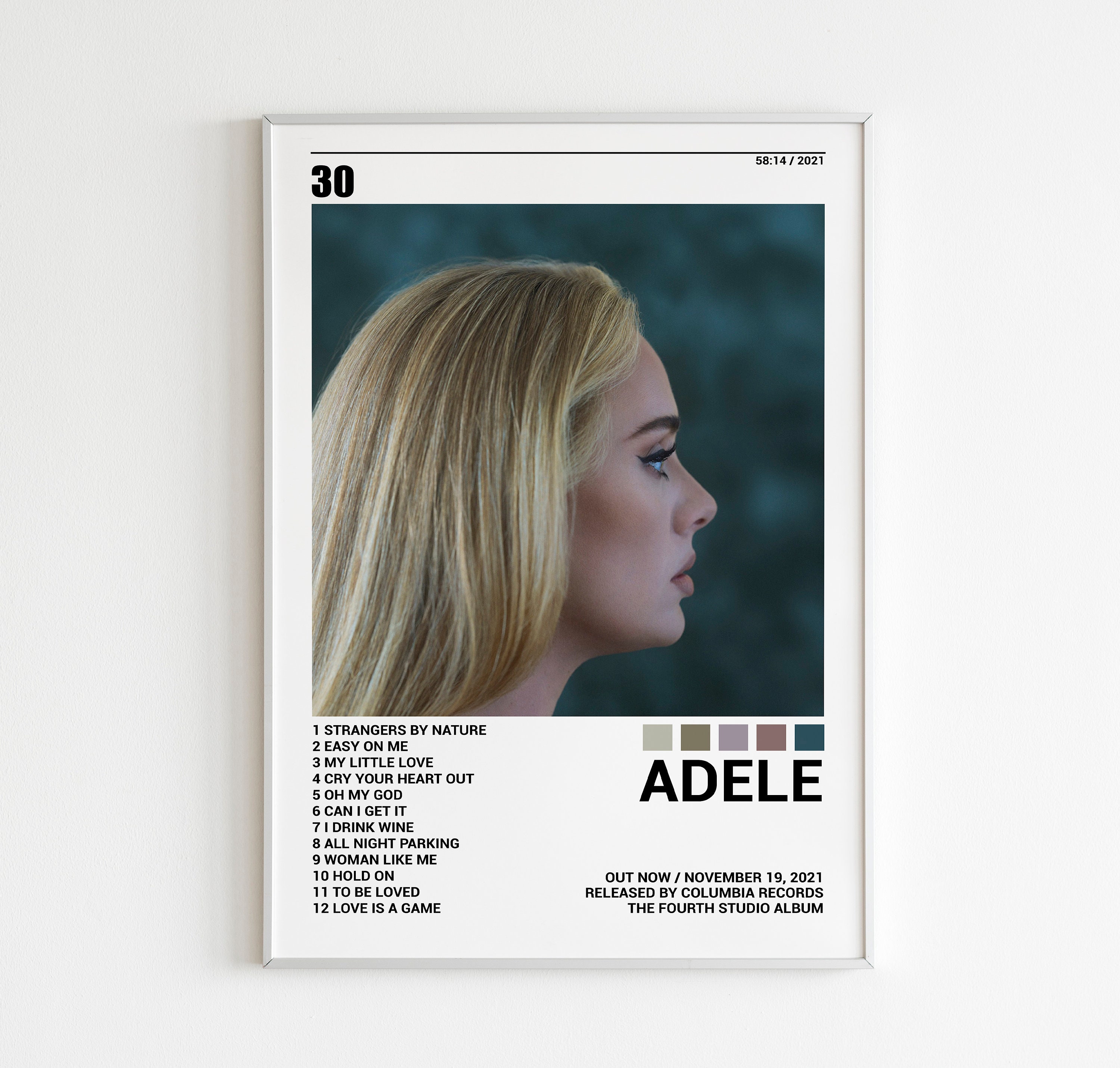 Adele Posters, 30 Poster, Adele 30, Album Cover Poster sold by Unsympathetic Melancholy | SKU ...