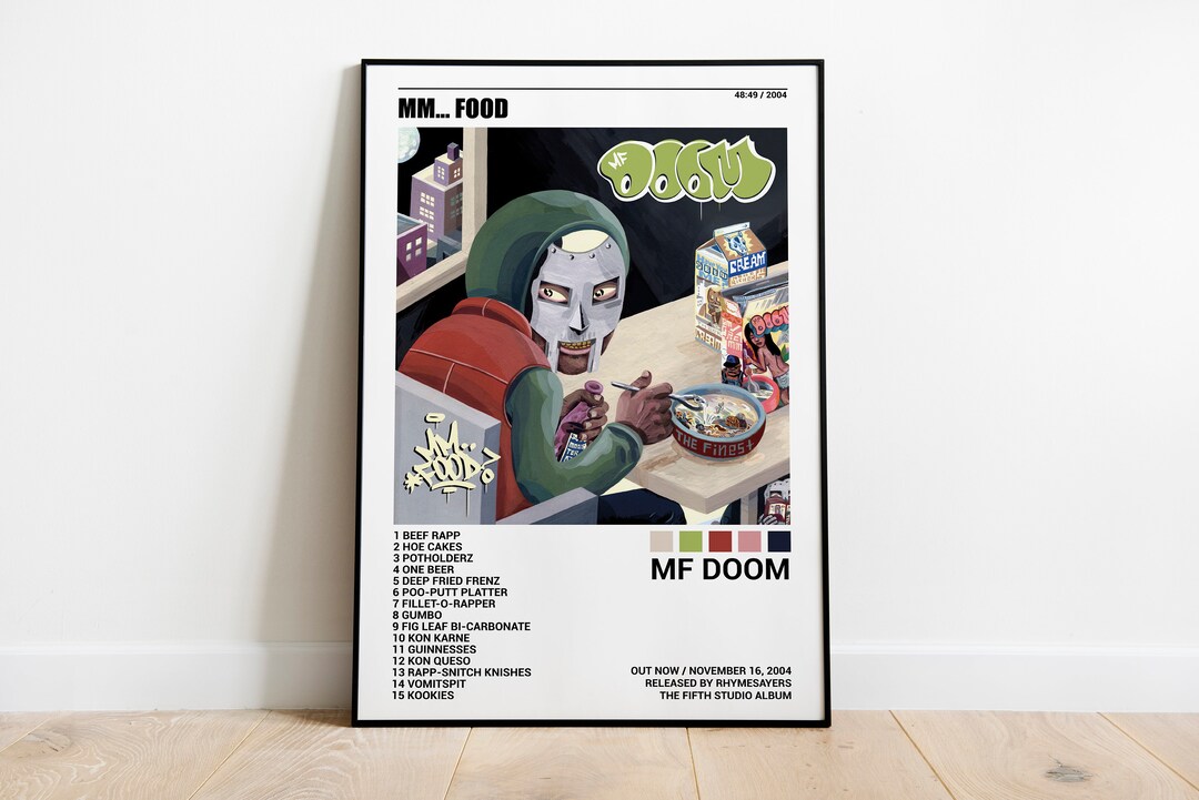 MF DOOM Posters Mm... Food Poster Tracklist Album Cover - Etsy