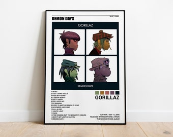 Demon Days Gorillaz Poster - Etsy