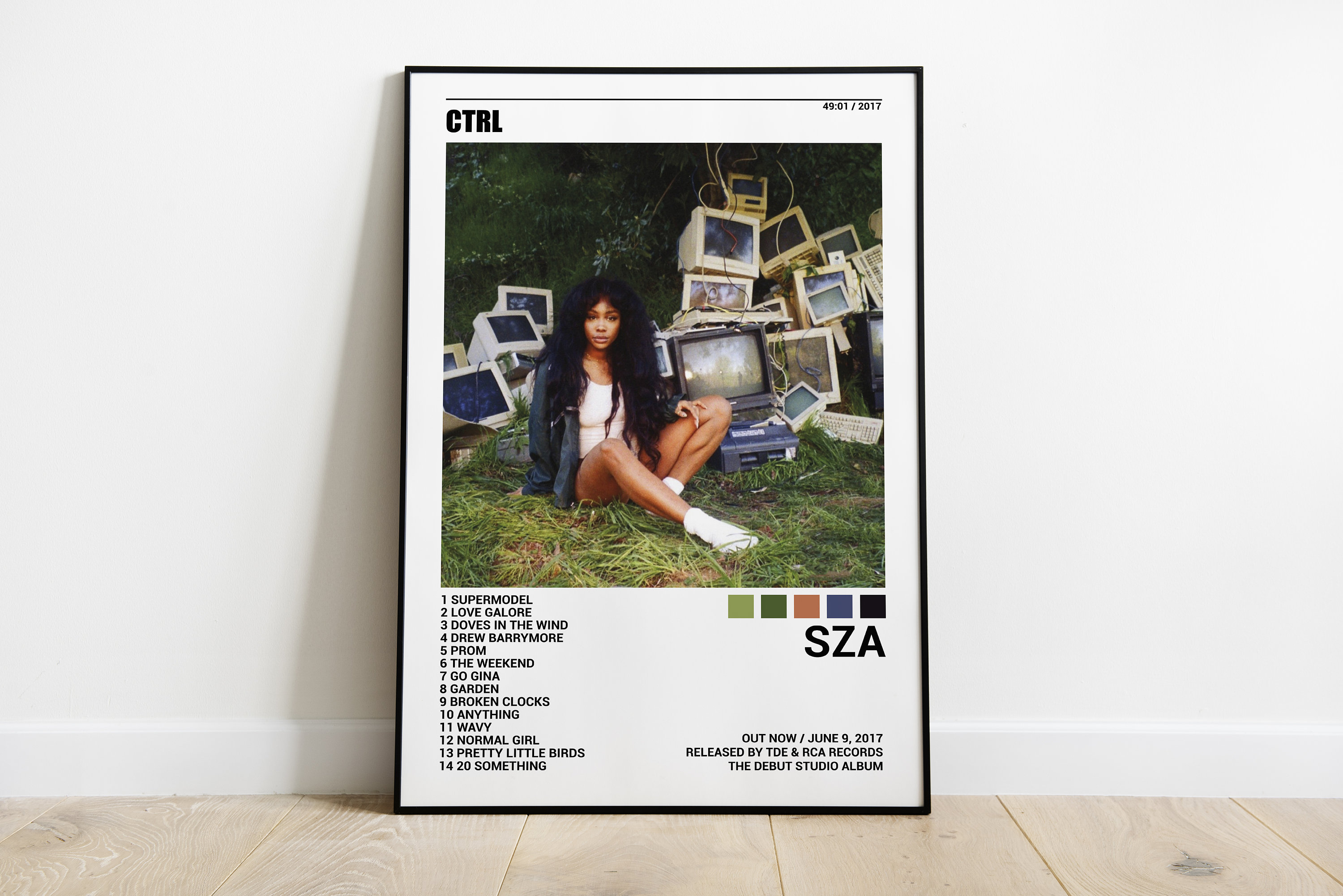 SZA Poster , CTRL Poster , SZA Tracklist Album Cover Poster sold by ...