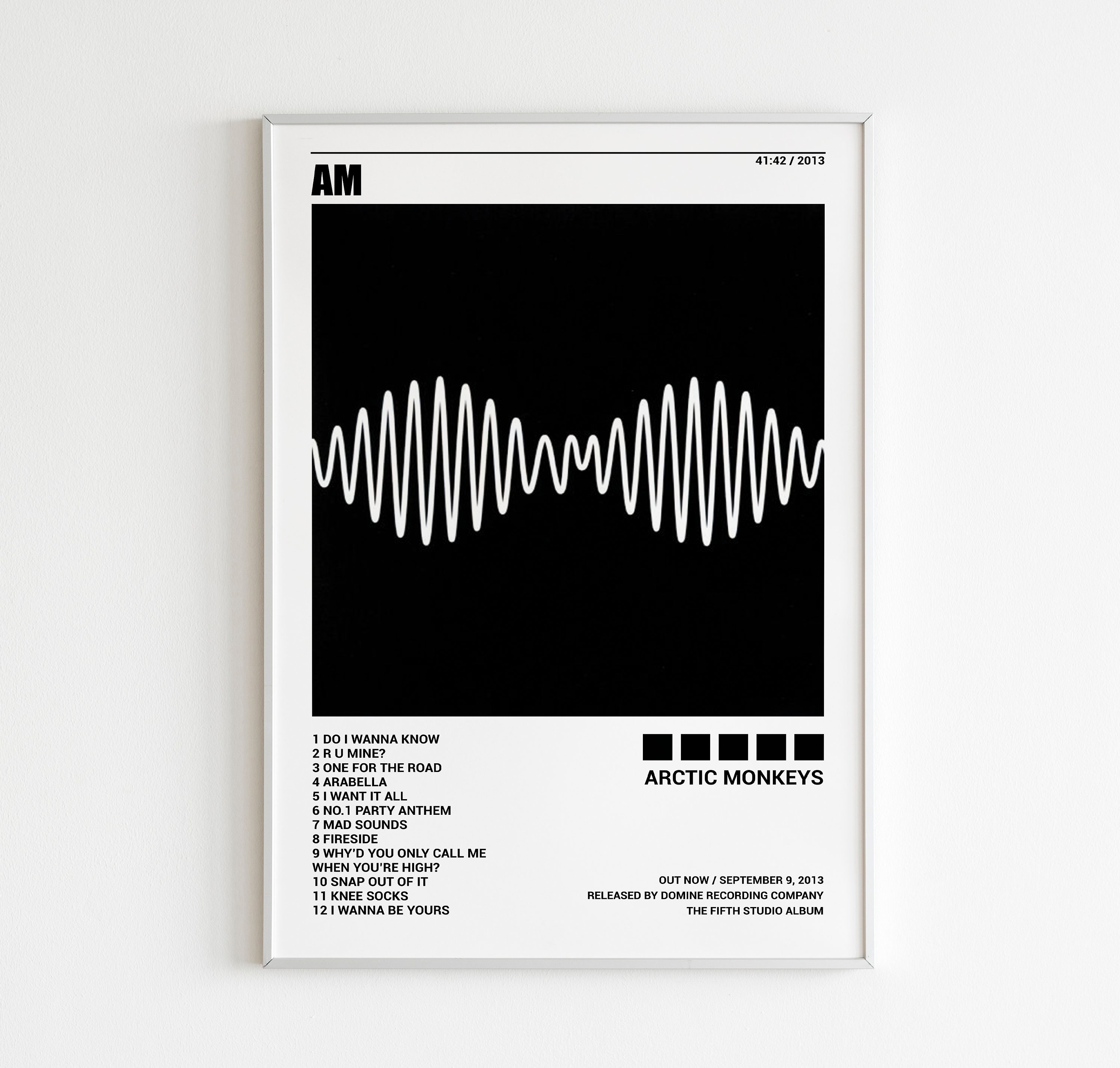 Arctic Monkeys Posters , AM Poster , Album Cover Poster, Print Wall Art ...