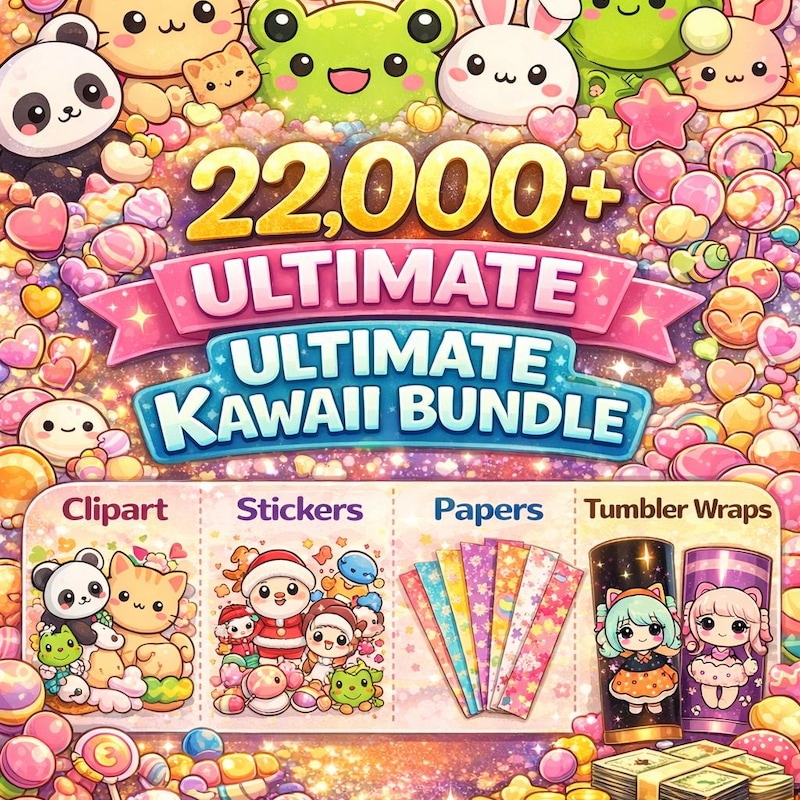 Kawaii Stickers in Bulk - Etsy