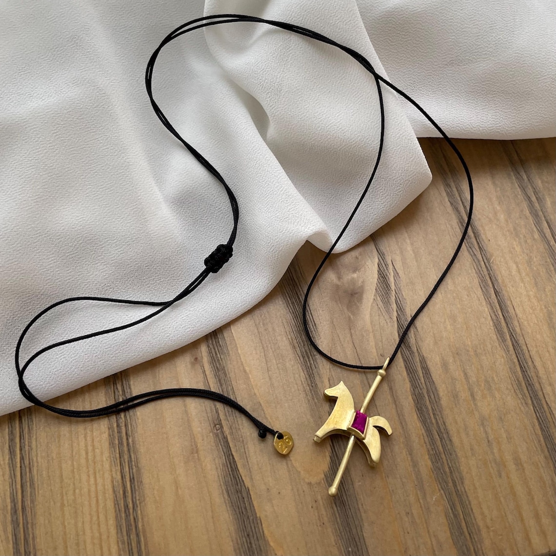 Lucky Charm Necklace 2026 – Gold Plated Silver “dream Ride” Pendant - Etsy