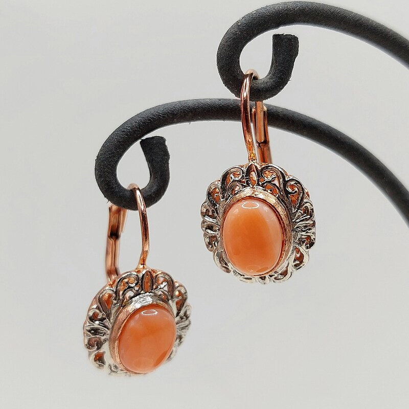 Coral Earrings - Etsy