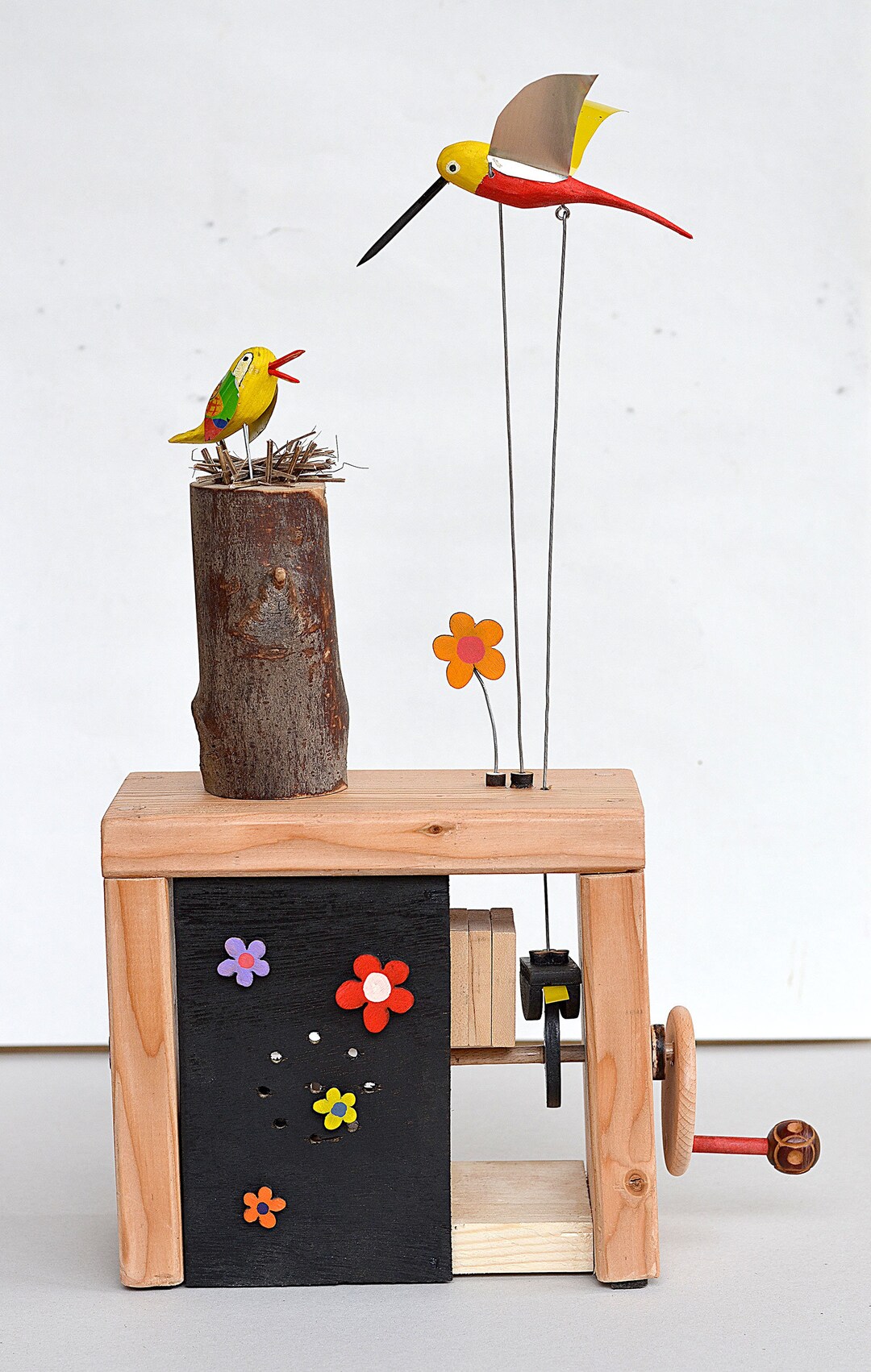 Musical Automaton Bird and Chick - Etsy UK