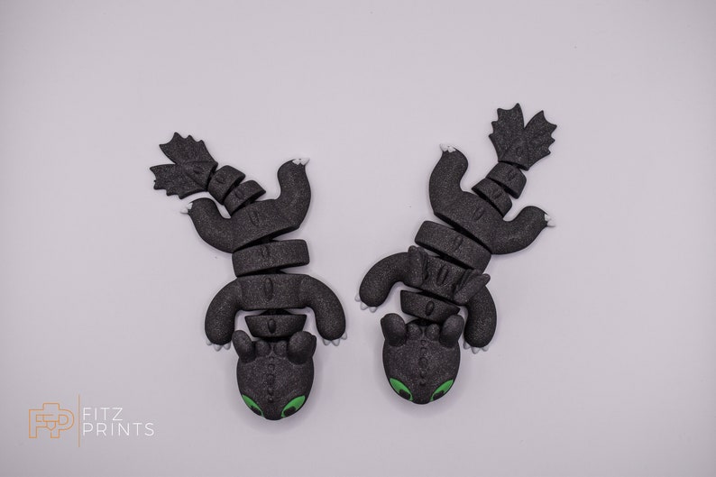 Toothless HTTYD 3d Printed Flexible Figure - Etsy