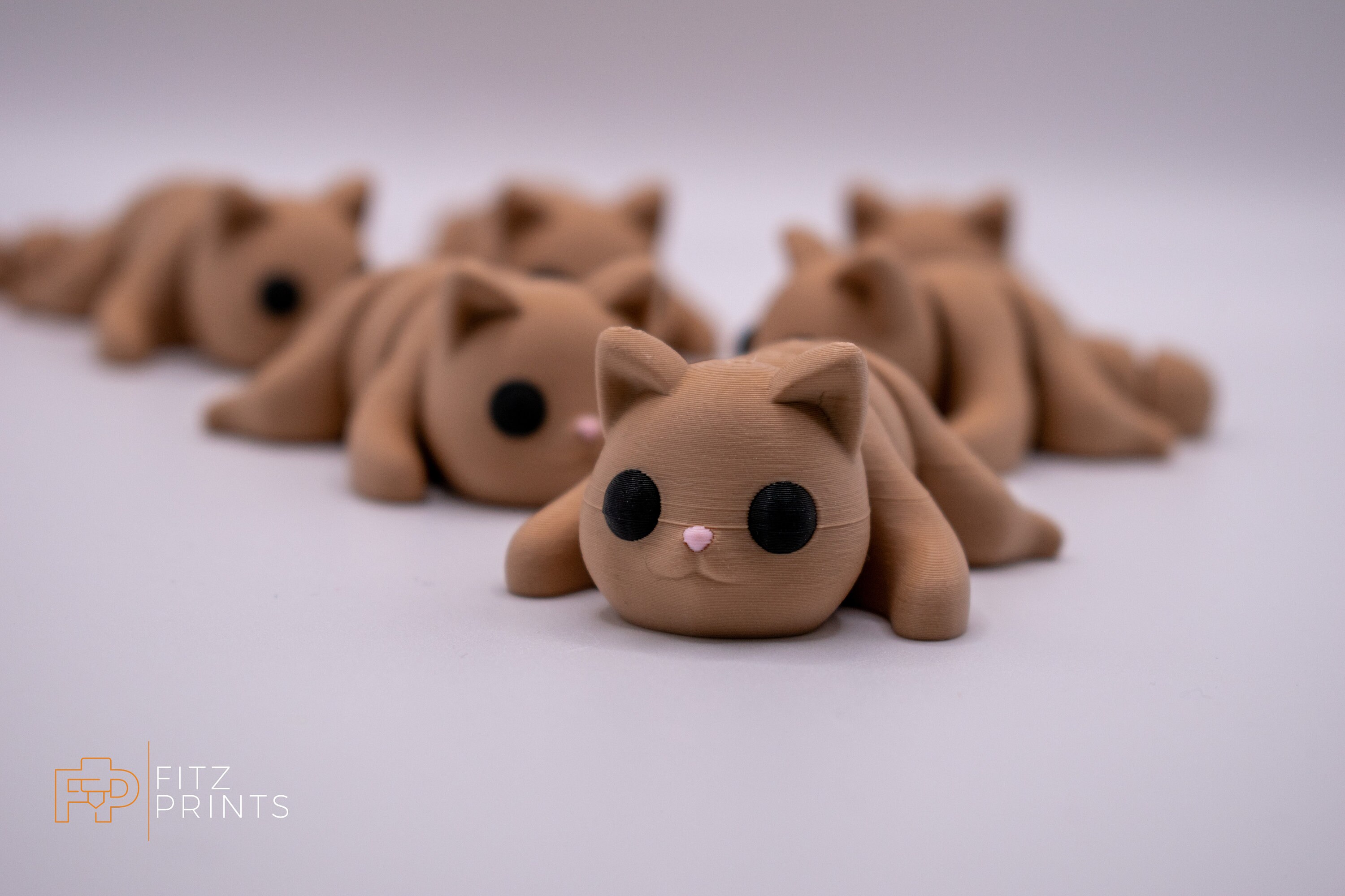 Cat 3d Printed Articulated Cat Cute Little Animal - Etsy UK