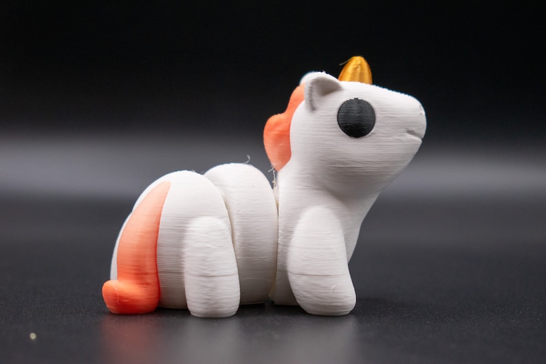 Unicorn 3d Printed Articulated Unicorn Cute Little Animal - Etsy