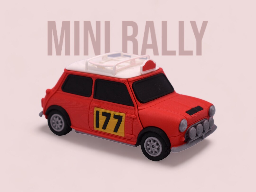 Classic Mini Rally Customised Car 3d Printed Vintage Rally Car for Car ...