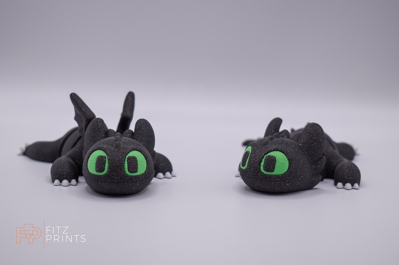 Toothless HTTYD 3d Printed Flexible Figure - Etsy