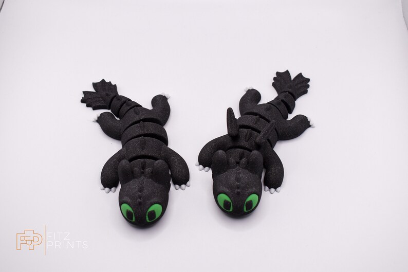 Toothless HTTYD 3d Printed Flexible Figure - Etsy Australia
