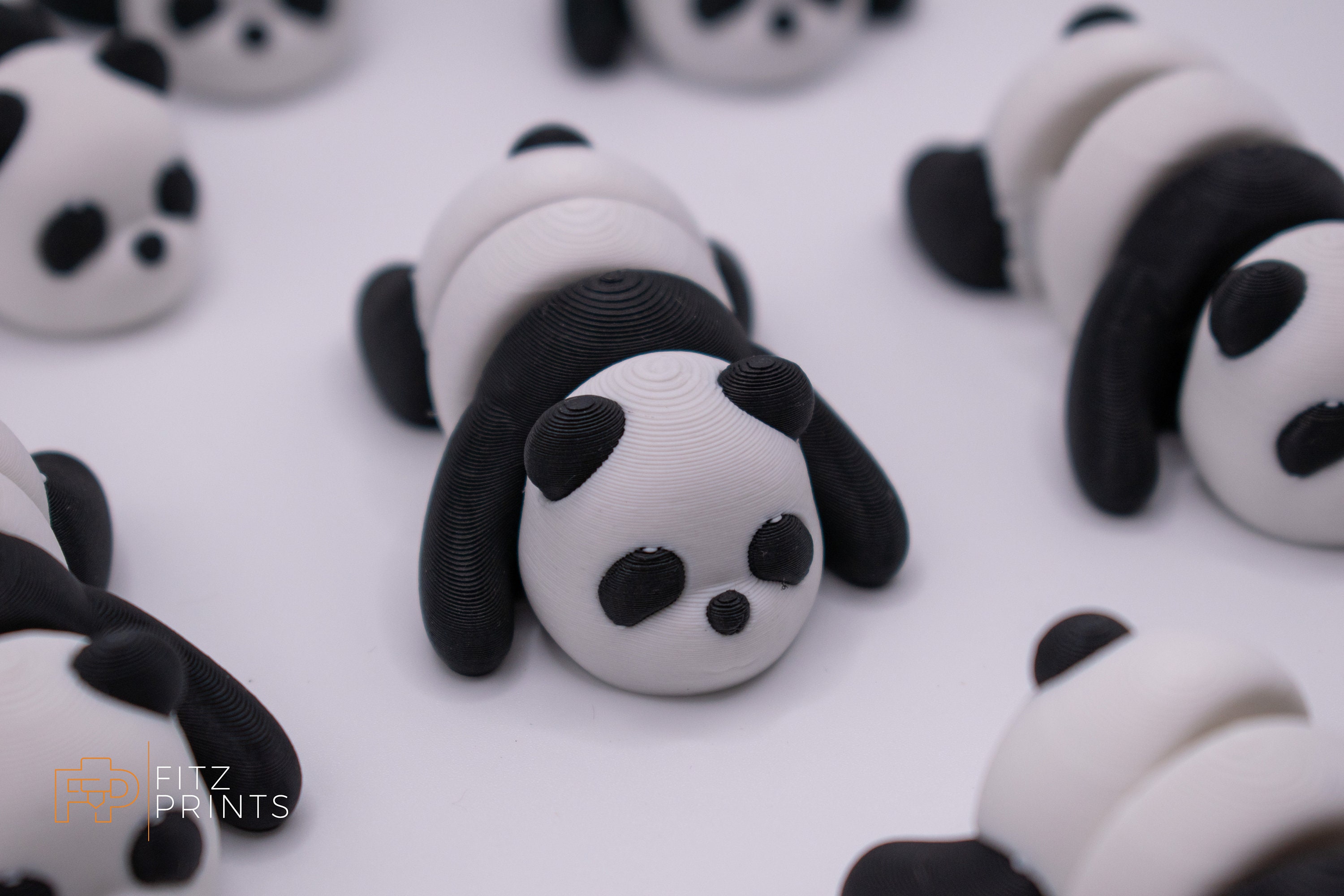 Panda 3d Printed Articulated Panda Cute Little Animal - Etsy