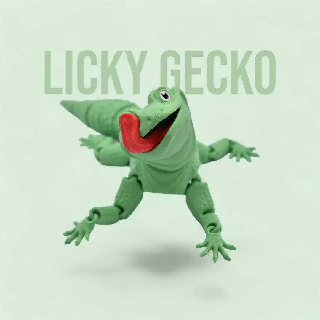 Gecko Fidget Toy Animal 3D Printed Customised Toy Gecko - Etsy