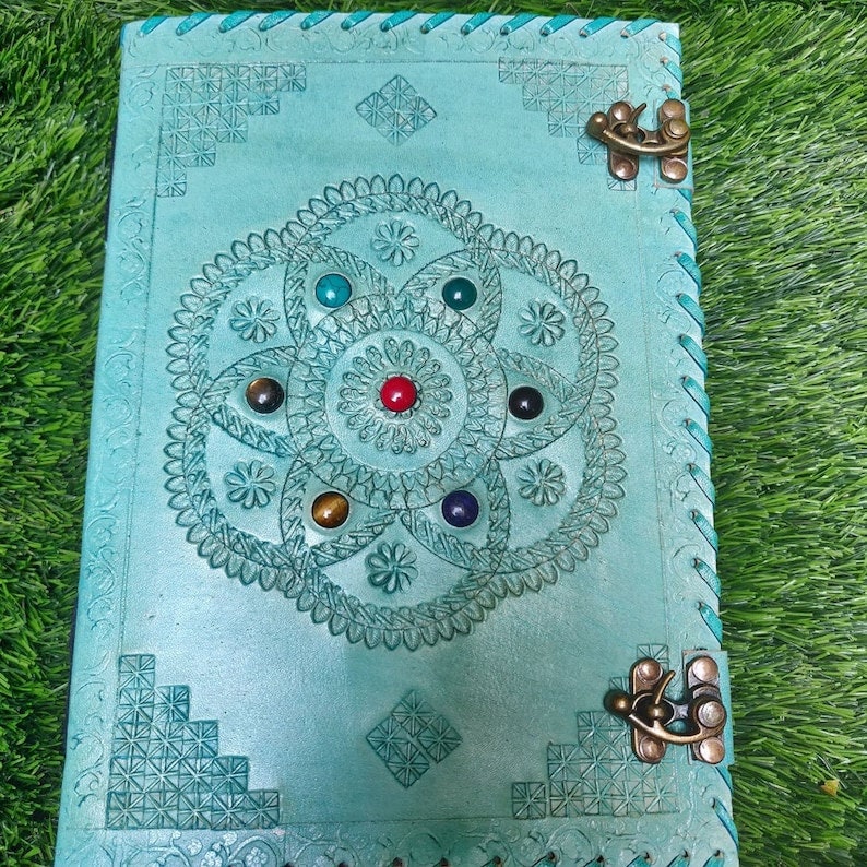 Indian Handmade Extra Large Seven Stone Journal Refillble Notebook ...