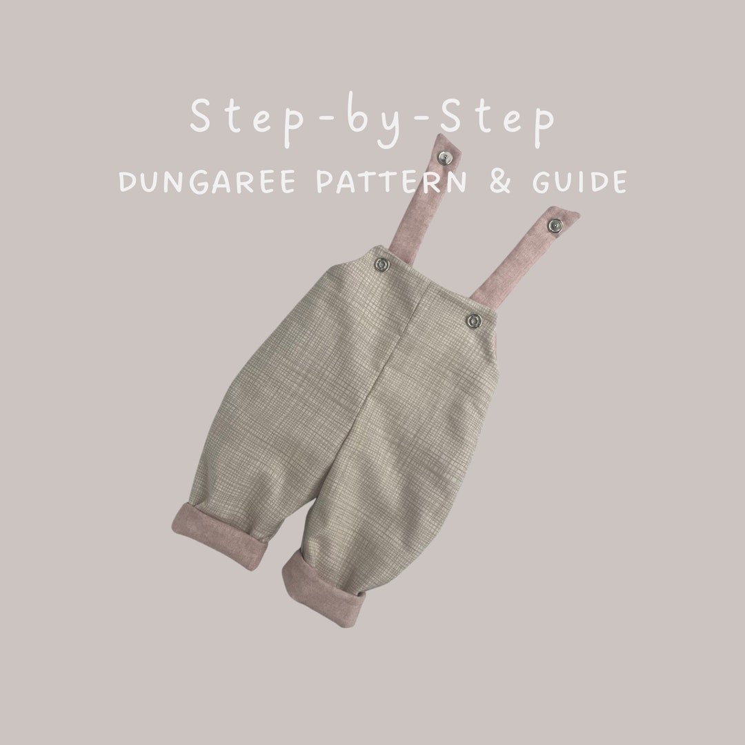 Doll Dungarees Sewing Pattern PDF | Beginner Doll Clothes Tutorial ...
