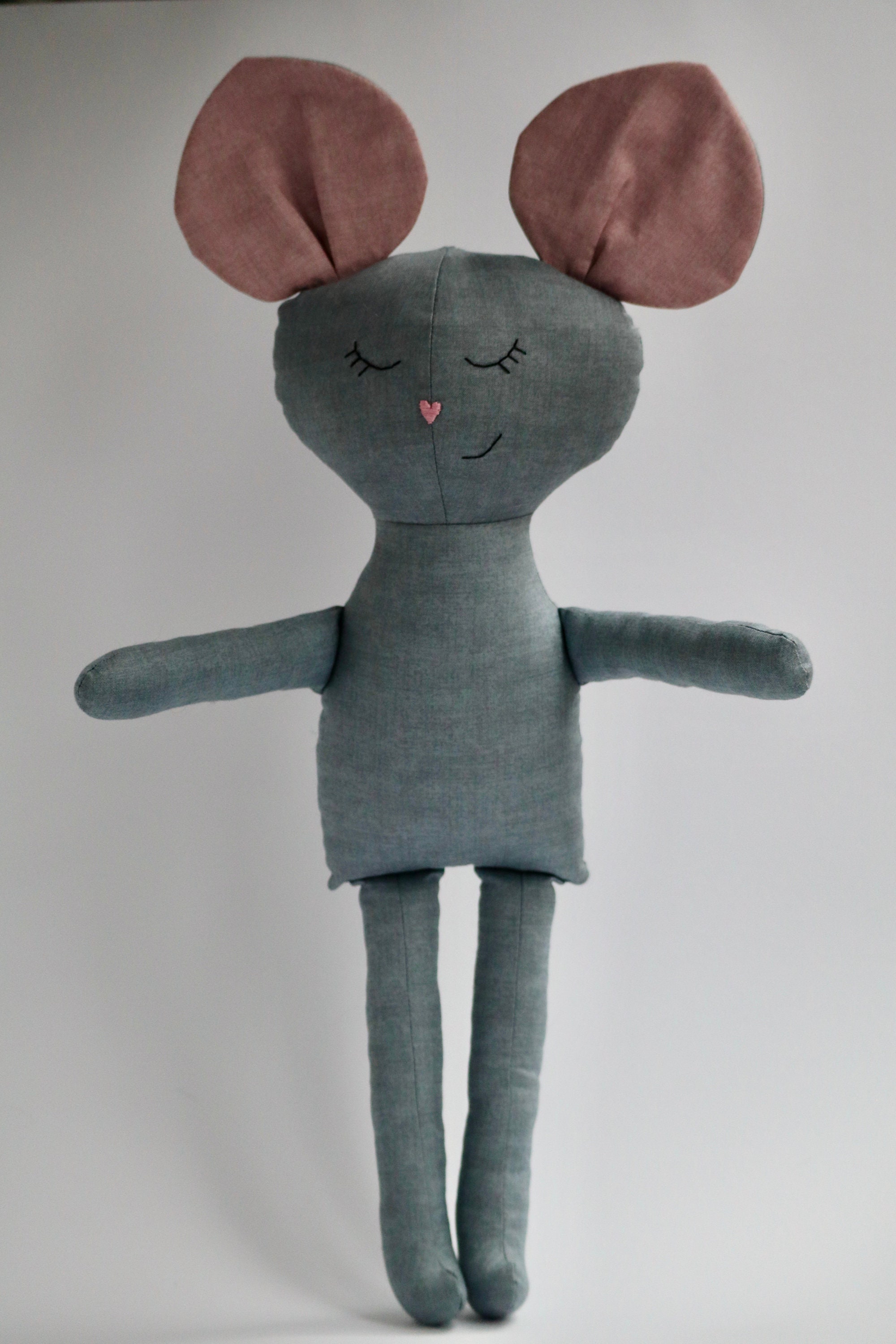 Mouse Doll Sewing Pattern and Guide, Digital Download, DIY Plushie Rag ...