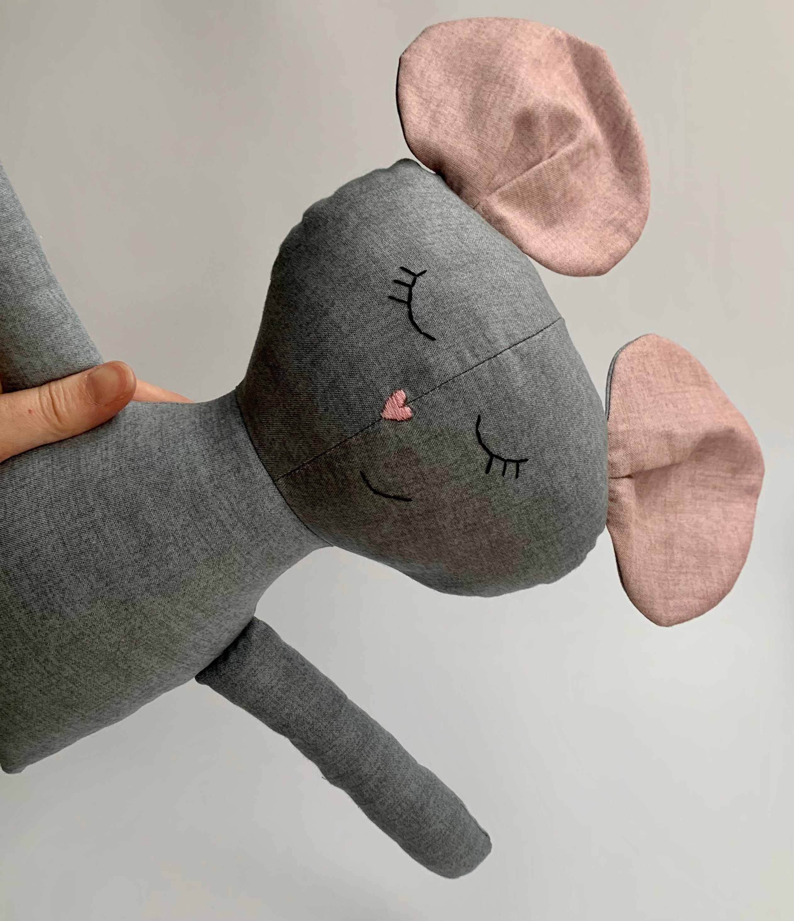 Mouse Doll Sewing Pattern and Guide, Digital Download, DIY Plushie Rag ...