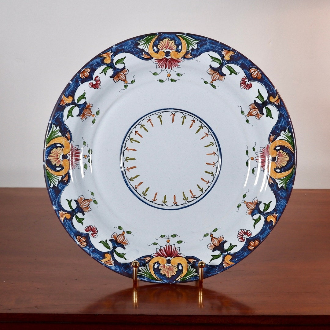 Vintage French Faience Plate French Plate Home Decor Antique Plate ...
