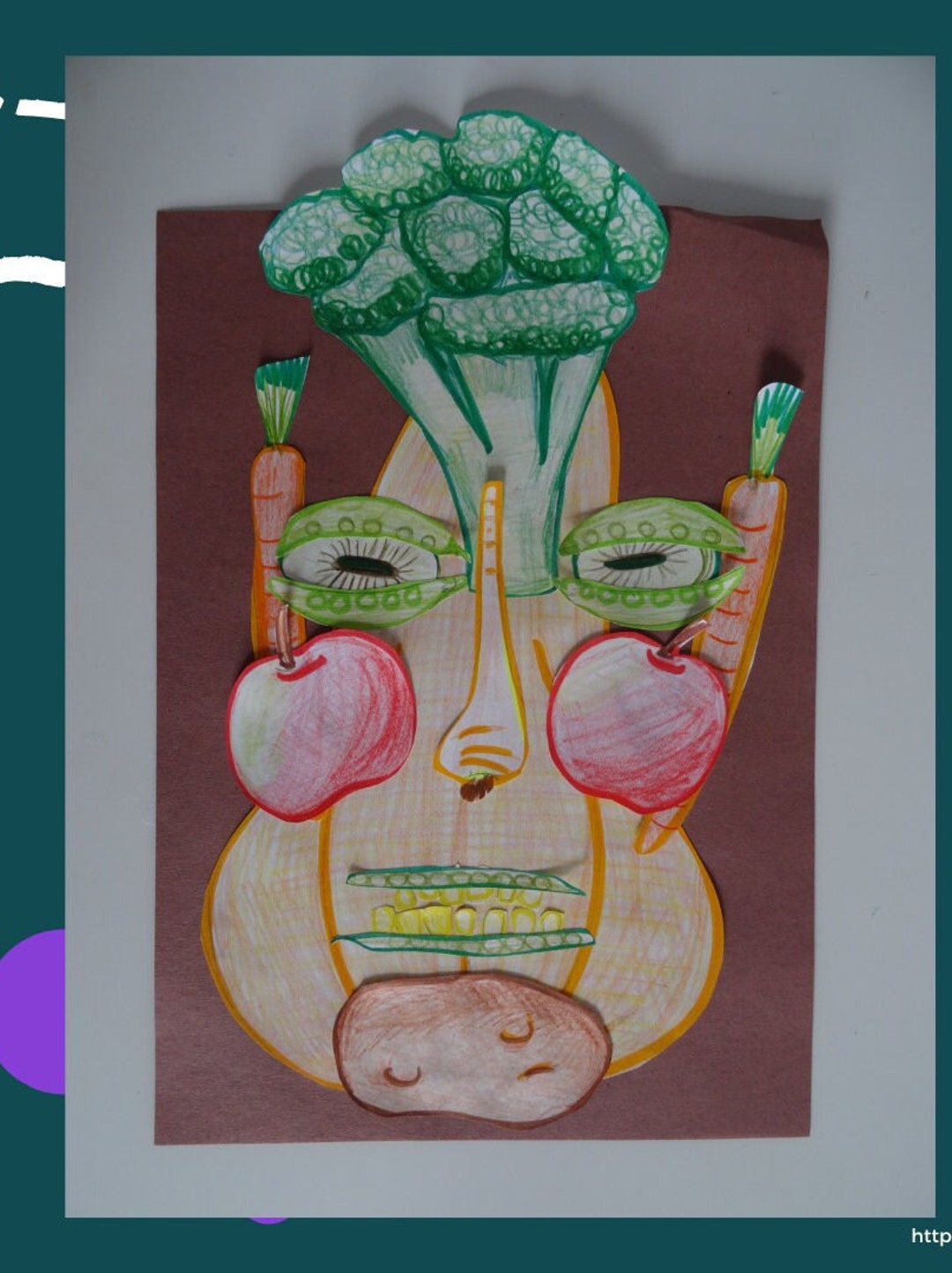 INSPIRE: Arcimboldo Vegetable Face Drawing and Collage Lesson - Etsy