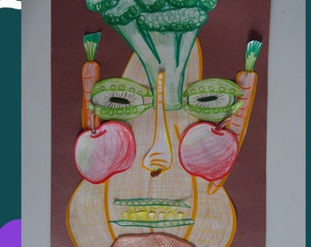 Vegetable Arcimboldo - Etsy