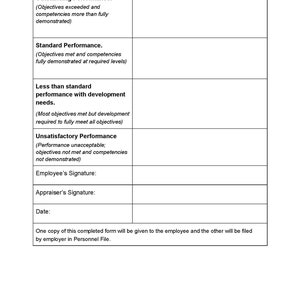HR Employee Appraisal Form - Etsy