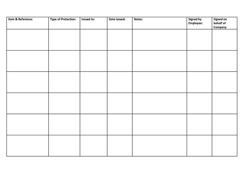 PPE Register Template - Etsy