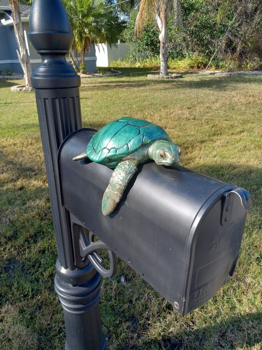 Turtle Mailbox Topper - Etsy