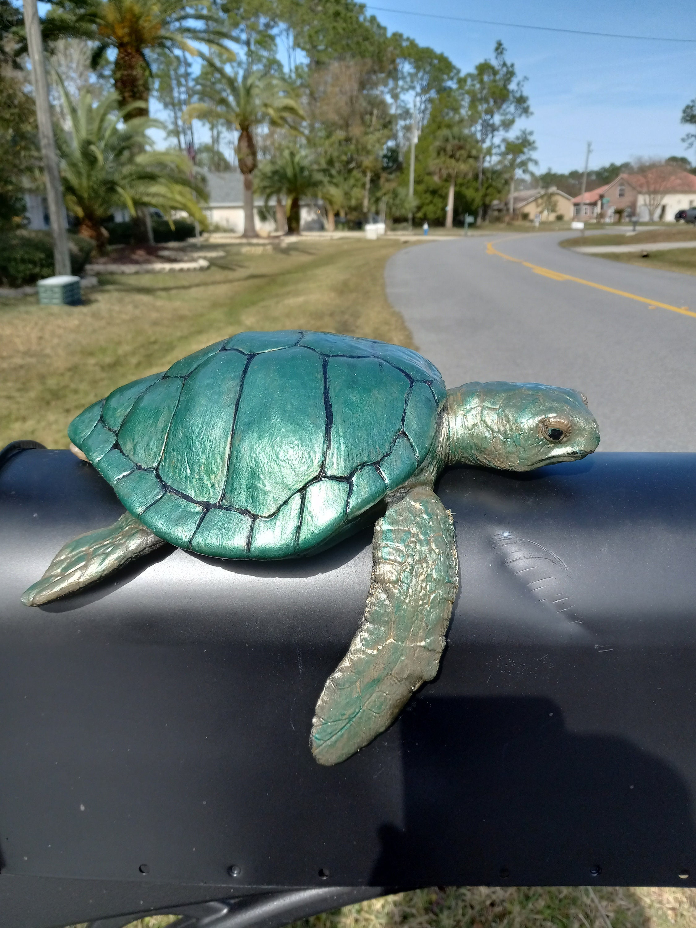 Turtle Mailbox Topper - Etsy