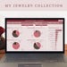 Jewelry Collection Tracker Jewelry Inventory Tracker Jewelry Log ...