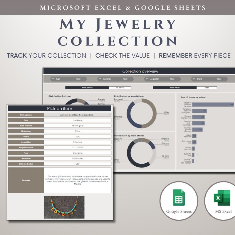 Excel Jewelry - Etsy