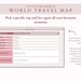 World Travel Map Digital, Digital Travel Journal, Detailed World Map ...