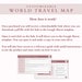 World Travel Map Digital, Digital Travel Journal, Detailed World Map ...