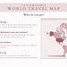 World Travel Map Digital, Digital Travel Journal, Detailed World Map ...