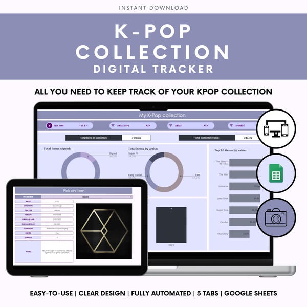 Kpop Albums Tracker - Etsy