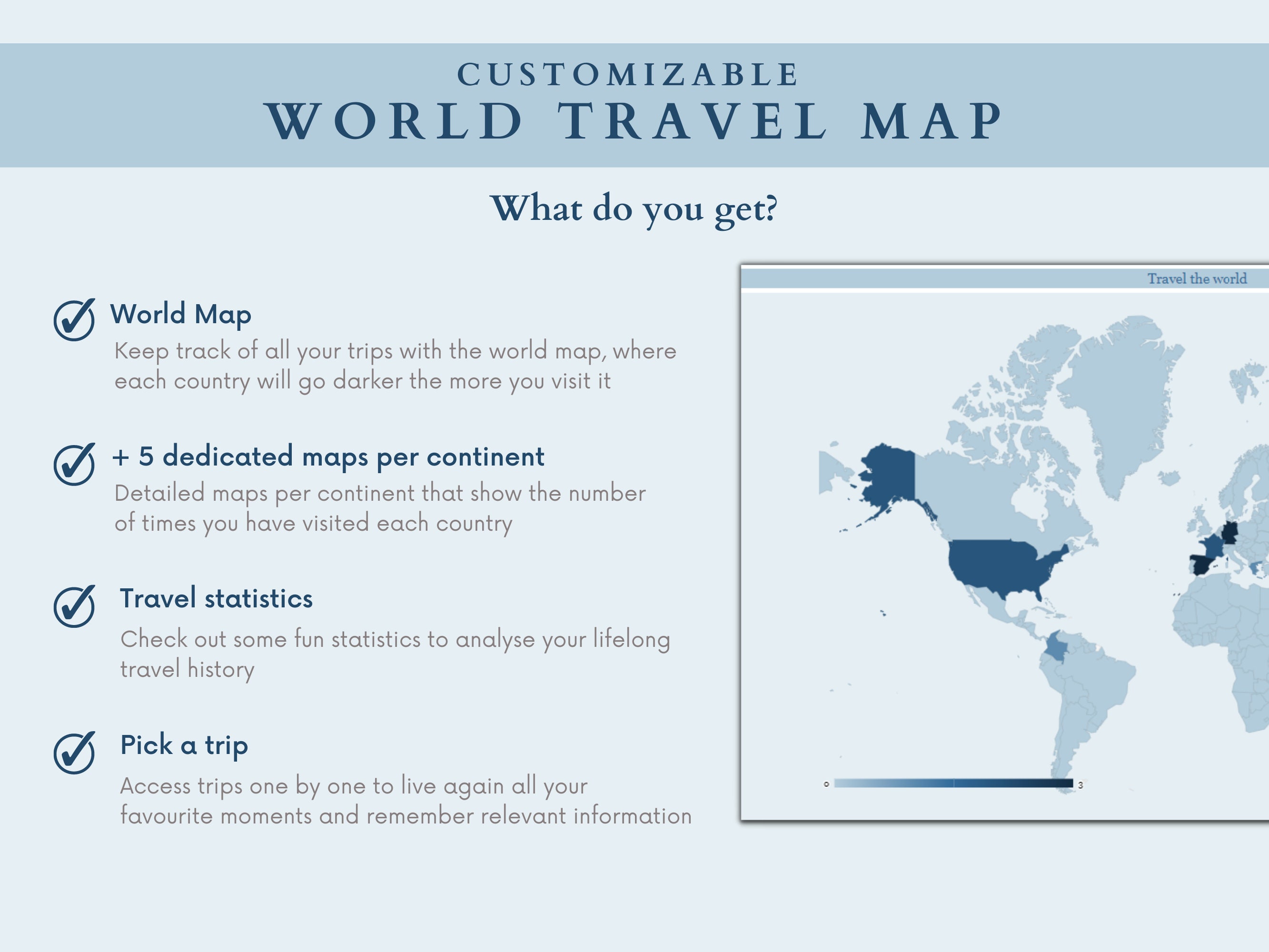 Travel Tracker Spreadsheet Google Sheets Map Digital Travel Tracker ...