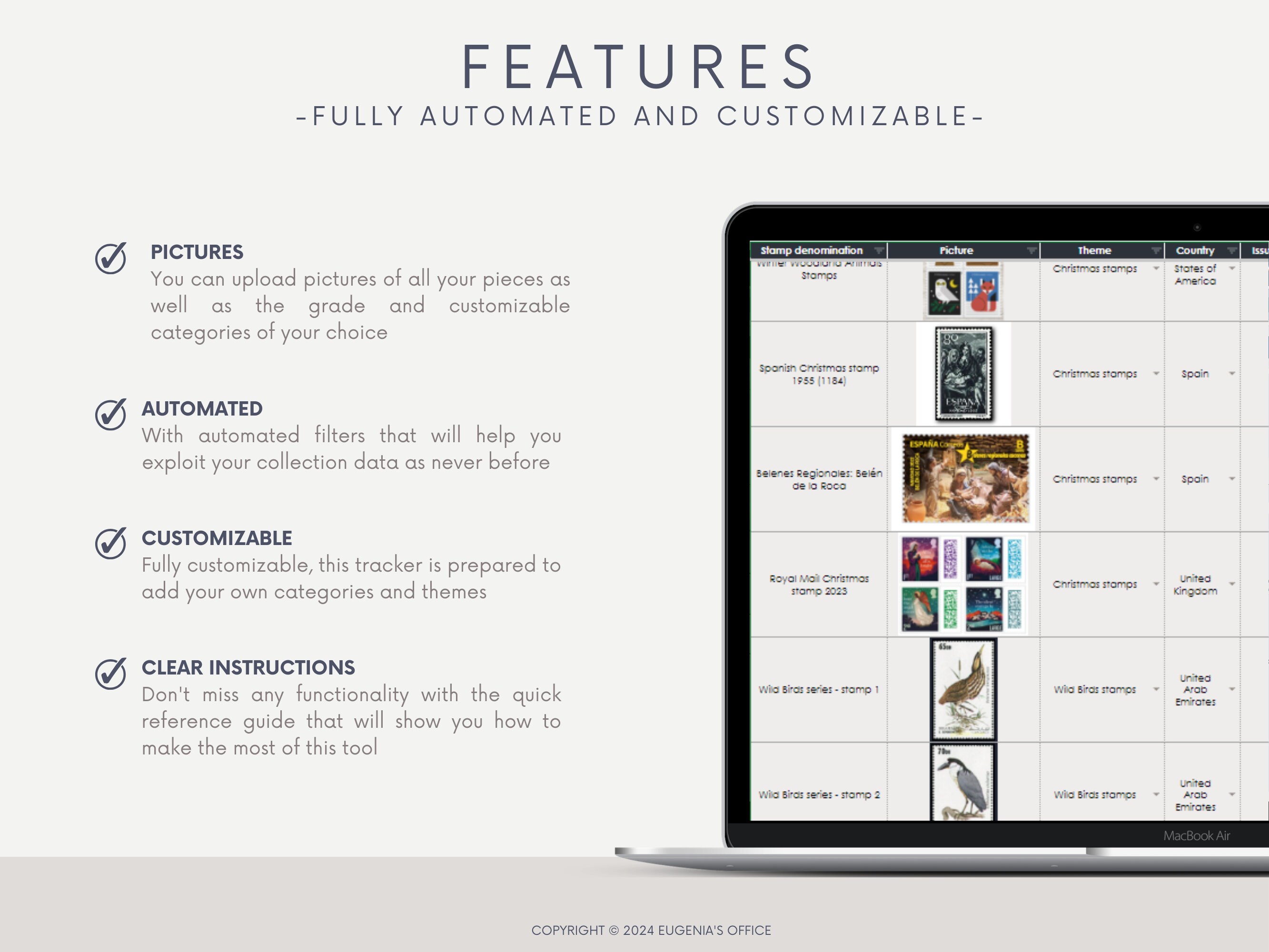 Stamp Inventory Log Stamp Collection Log Postage Stamp Collection ...