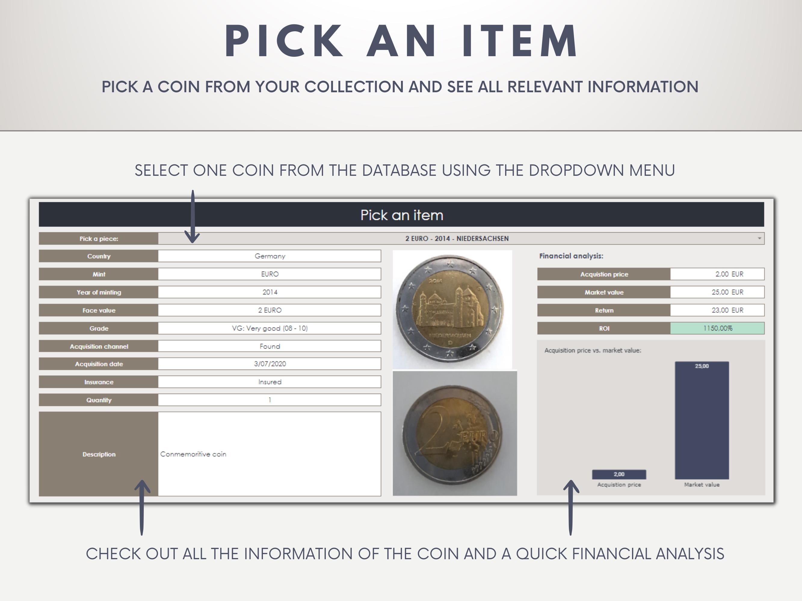 Coin Inventory Log Coin Collection Log Coin Collection Inventory Book ...