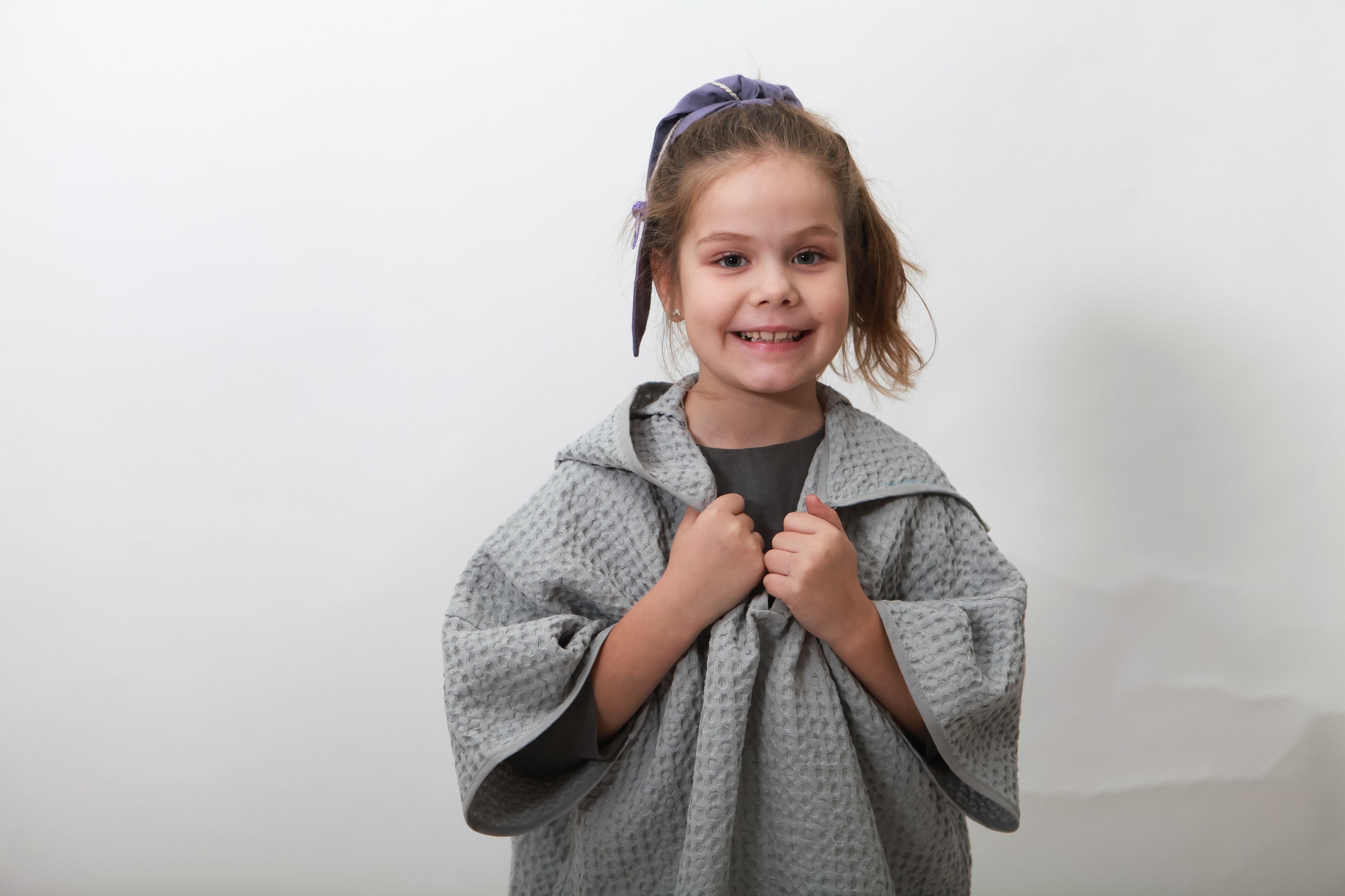 Linen Kids Poncho. Linen Towel for Kids. Waffle Children Towel. Kids Beach Cover Up. Bath Towel ...