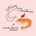 Christmas Prawn Vector Clipart | Instant Digital Download | Christmas ...