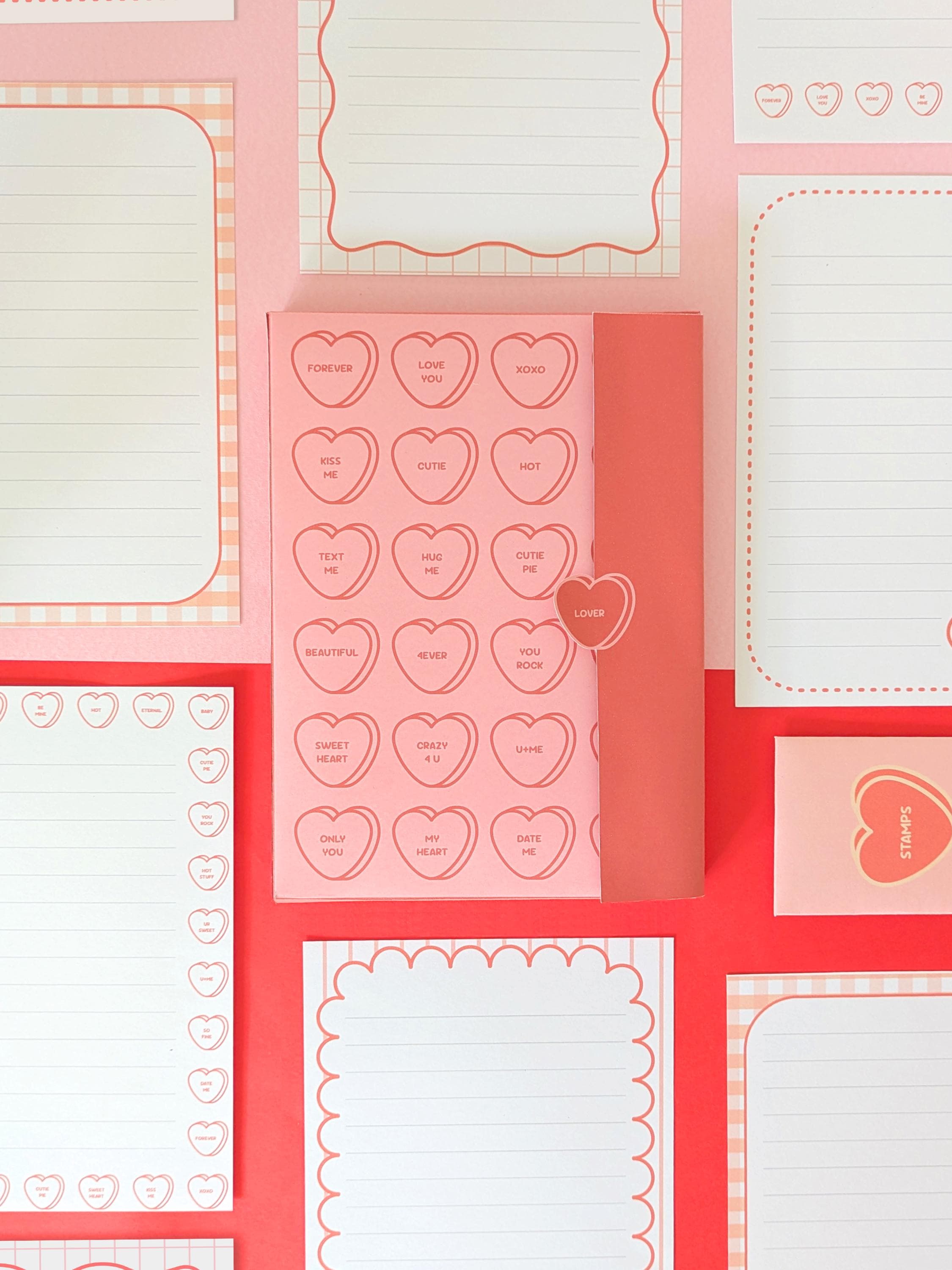 Printable Stationery Kit, Valentine's Day Love Letter Writing Set ...