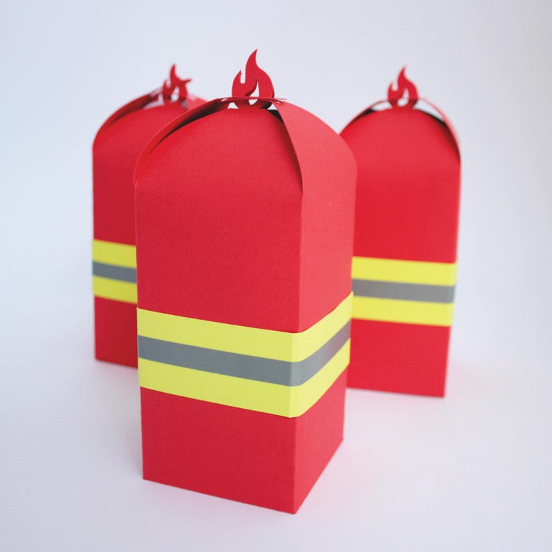 Firefighter Gift Box File | Instant Digital Download | Party Favour ...